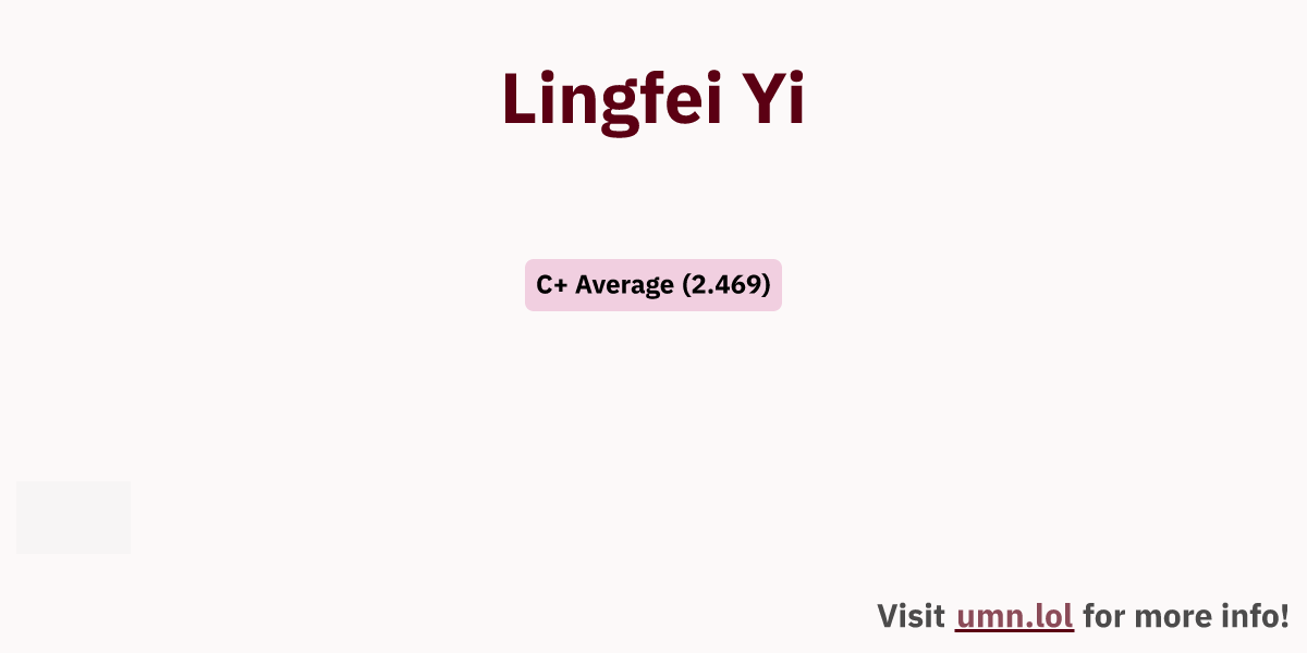 Lingfei Yi | GopherGrades